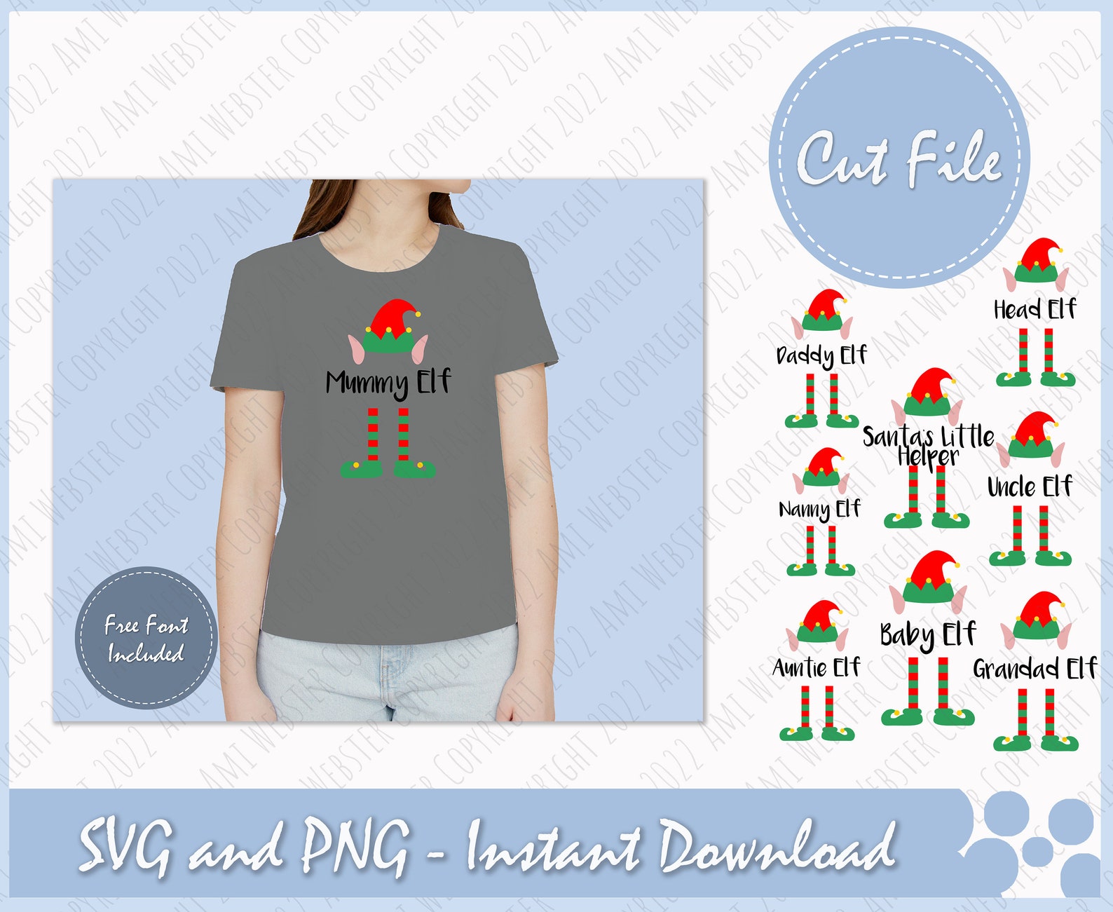 Elf Family SVG Bundle Elf Monogram SVG Elf Hat Elf Legs - Etsy