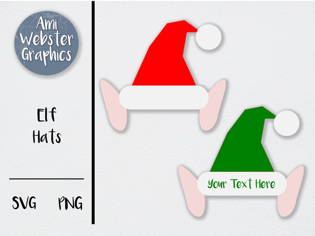 Elf Hat SVG, Elf Monogram Svg, Christmas SVG, Cute Elf Svg, Elf SVG - Etsy