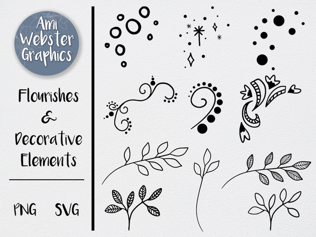Flourish SVG - Flourishes SVG, Decorative Elements SVG - Decorative Svg ...
