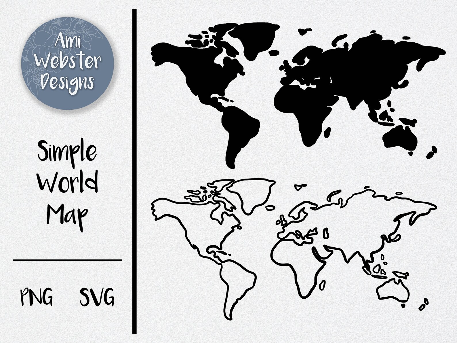 World Map SVG, Planet Earth PNG, Globe Clip Art Instant Download Cricut ...