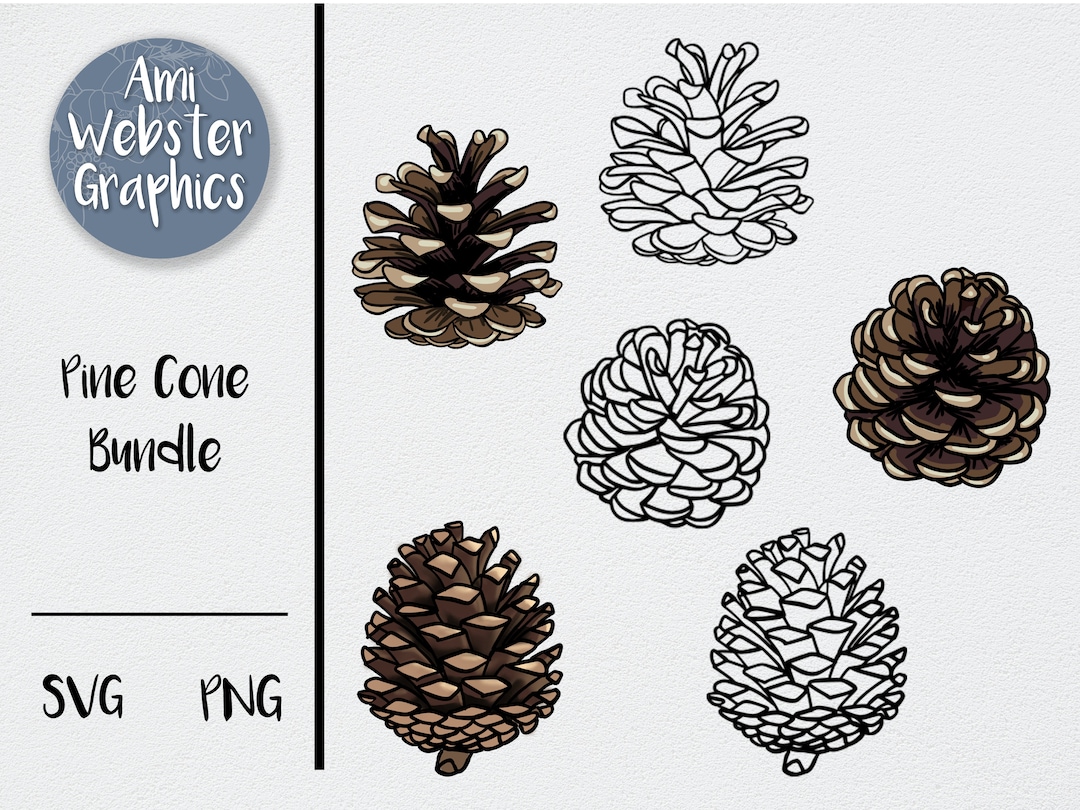 Pine Cone SVG - Pine Cones SVG Bundle - Nature SVG - Christmas Cut File ...