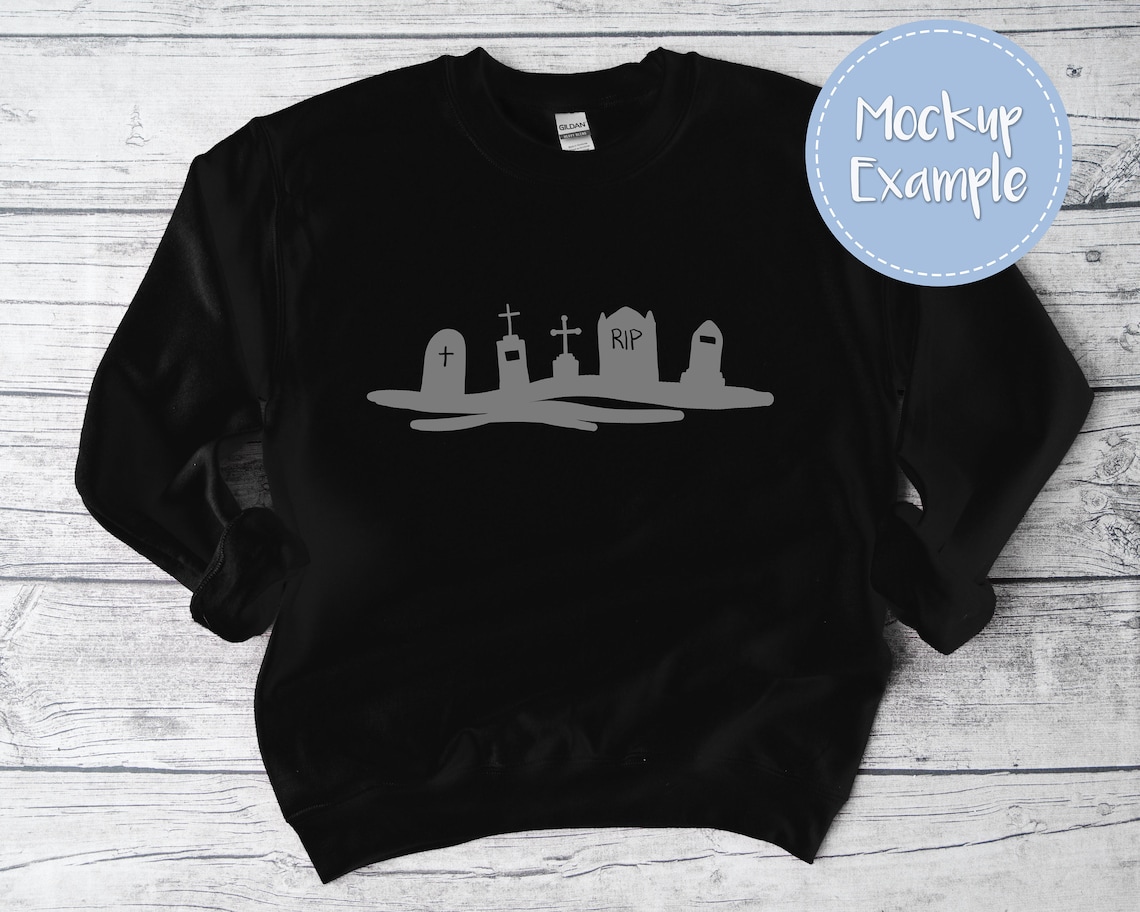 Spooky Scene SVG, Halloween Scene Svg, Haunted House Svg, Tombstone Cut ...