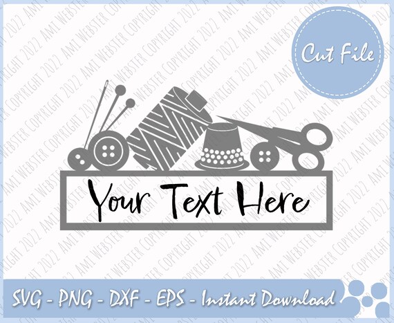 Sewing Monogram SVG Sewing Room Sign Seamstress Svg Cricut - Etsy