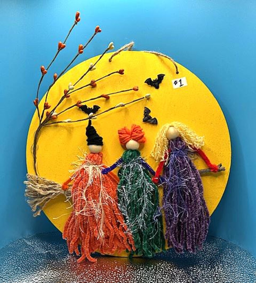 SALE!! Hocus Pocus Sanderson Sisters on Broom With Moon Large Wall ...