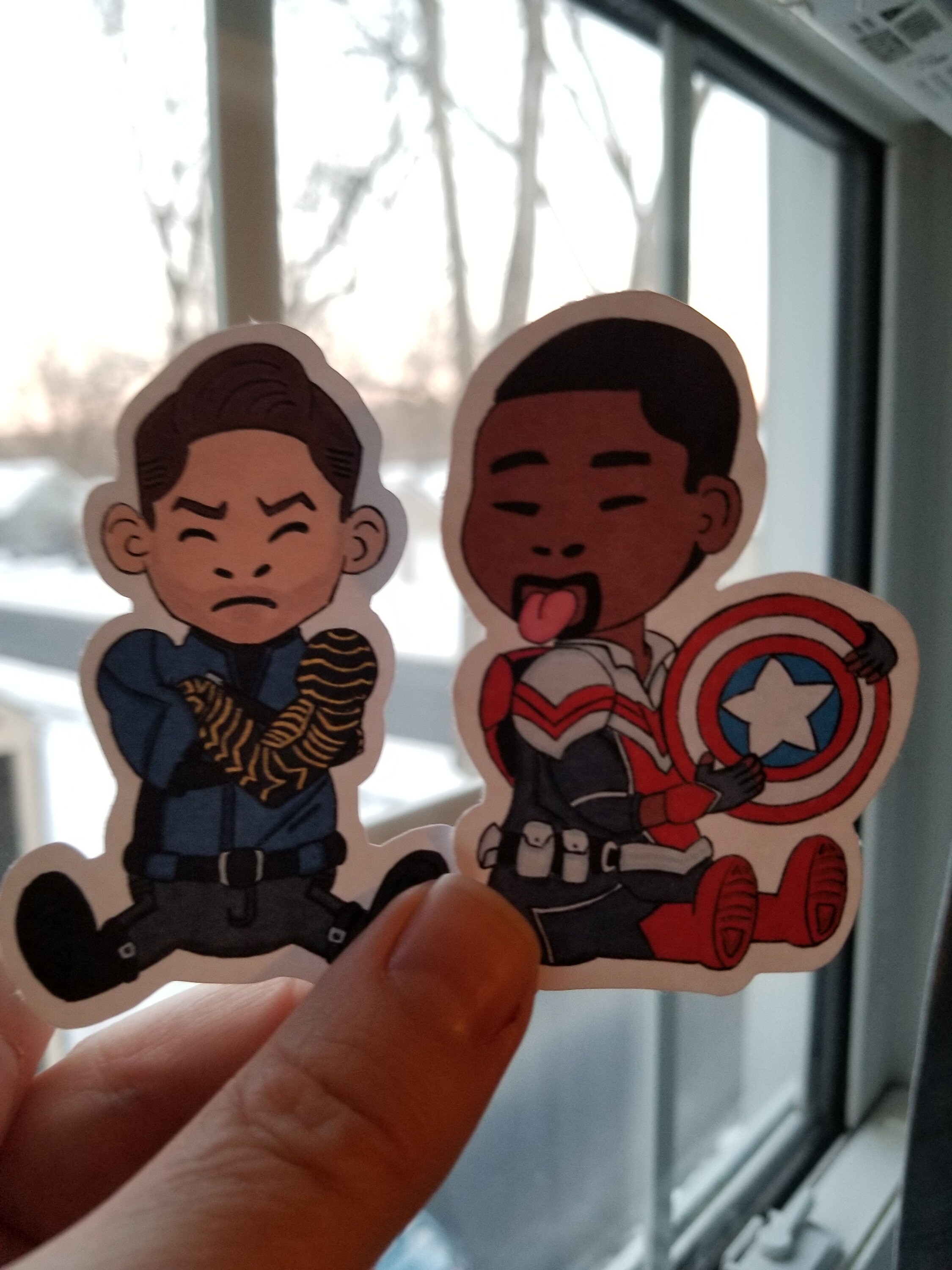 Falcon & Winter Soldier Sticker Set - Bucky Barnes - Sam Wilson ...