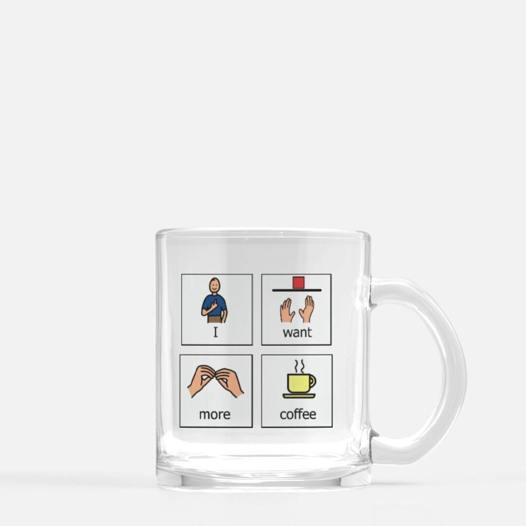 SLP AAC Glass Mug Boardmaker Mug Funny SLP Mug Funny Special Ed Teacher ...