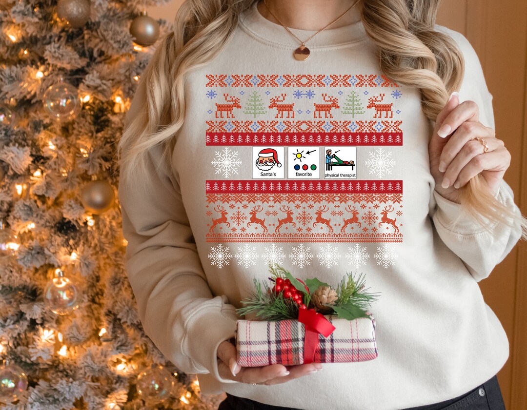 PT Ugly Christmas Sweater | Physical Therapist Ugly Christmas ...