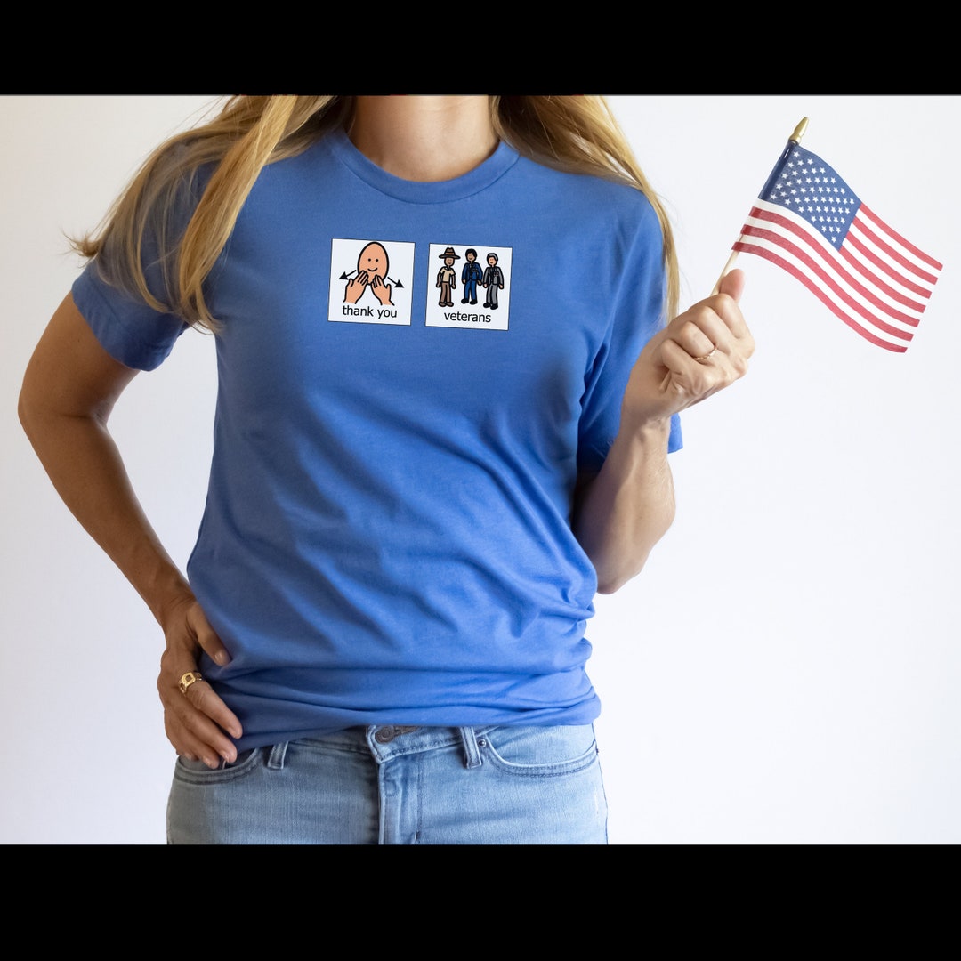 Thank You Veterans Boardmaker T-shirt | AAC Shirt | Special Education ...