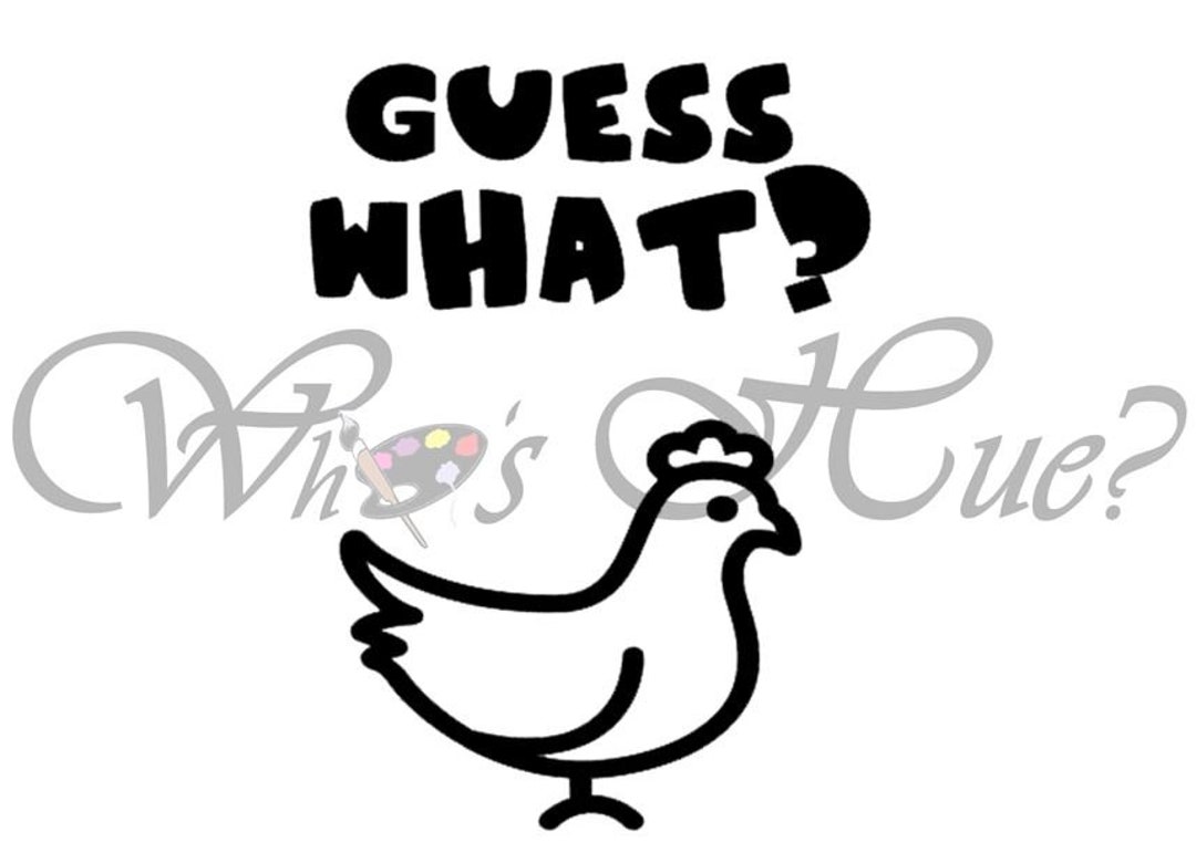 Guess What? Chicken Butt SVG - Etsy