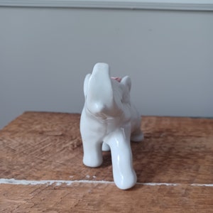 Vintage White Elephant Figurine - Etsy