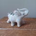 Vintage White Elephant Figurine - Etsy