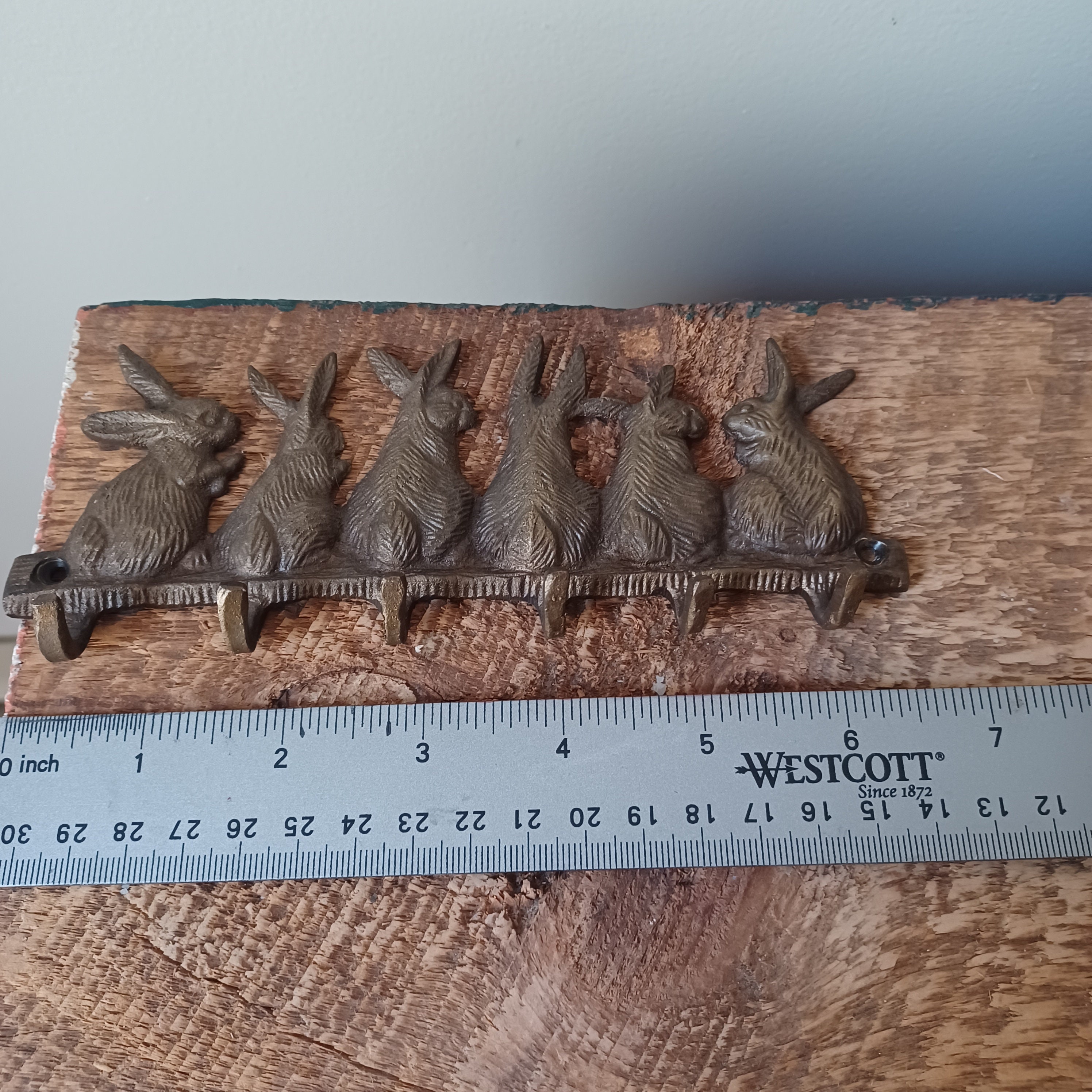 Rustic Metal Rabbit Keys, Jewelry Rack, Holder, Hooks - Etsy