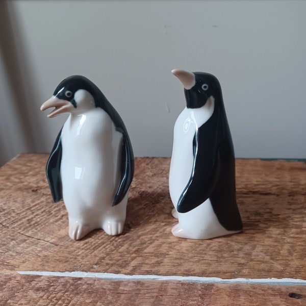 Penguin Figurines Porcelain - Etsy