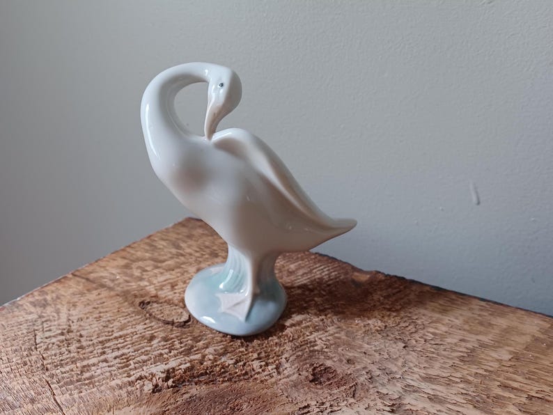 Lladro Porcelain Duck, Goose Figurine Made in Spain, Lladro - Etsy