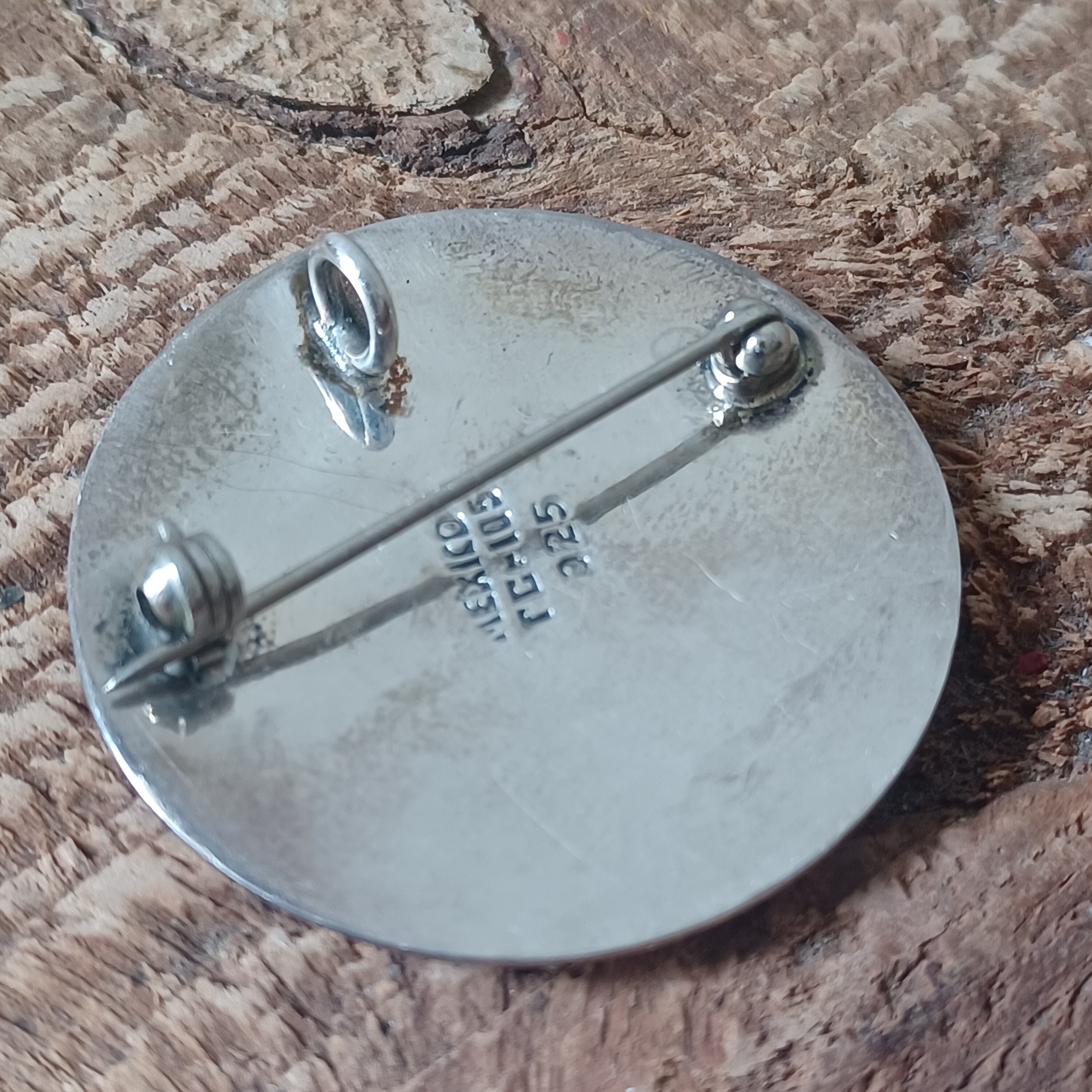 Taxco Sterling Silver Vintage Pin Brooch Medallion Necklace Pendant ...