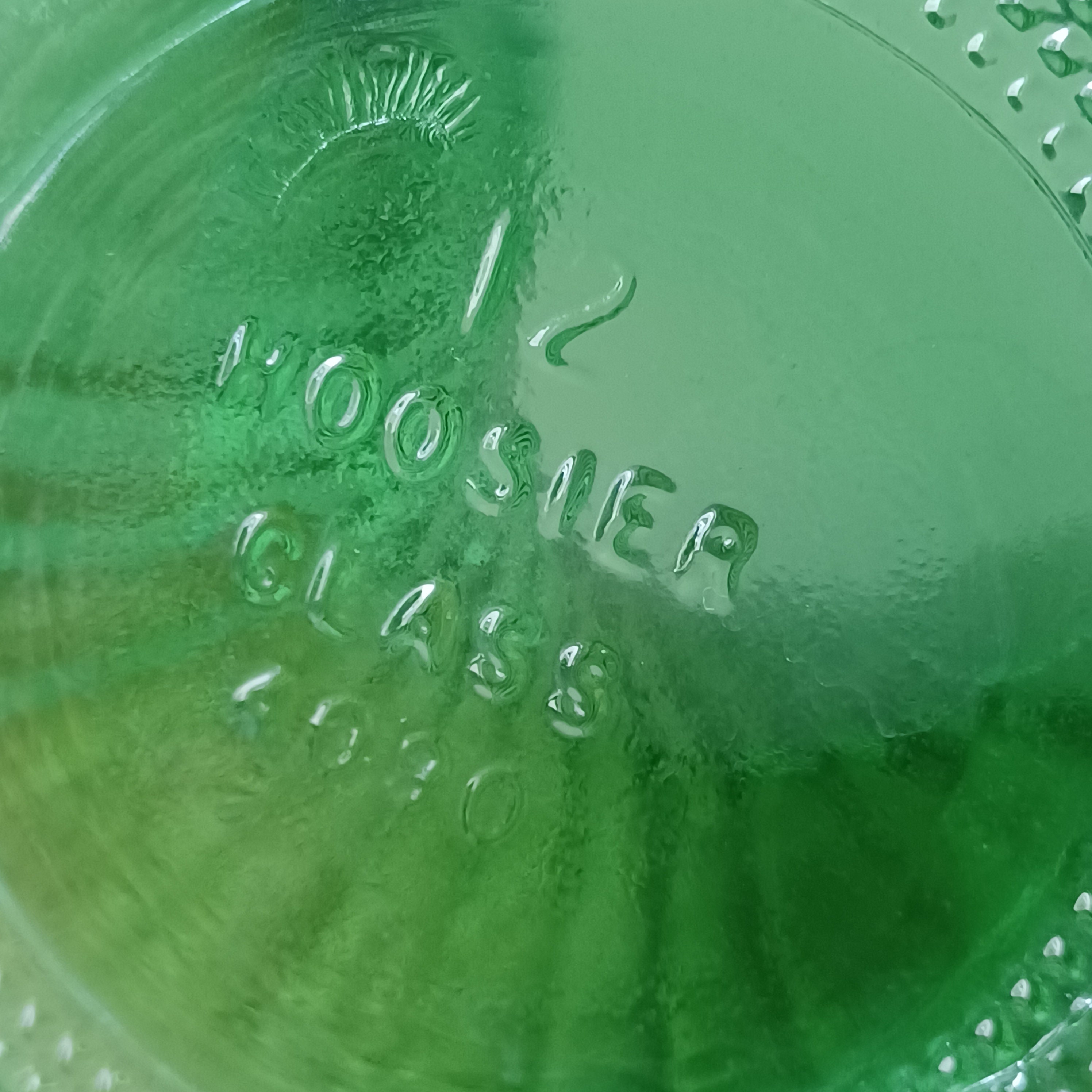 Green Hoosier Glass Ribbed Vase 12 Hoosier Glass 4090 - Etsy