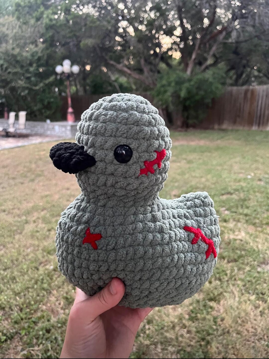 Ready to Ship: Crochet Zombie Duck Plushie - Etsy