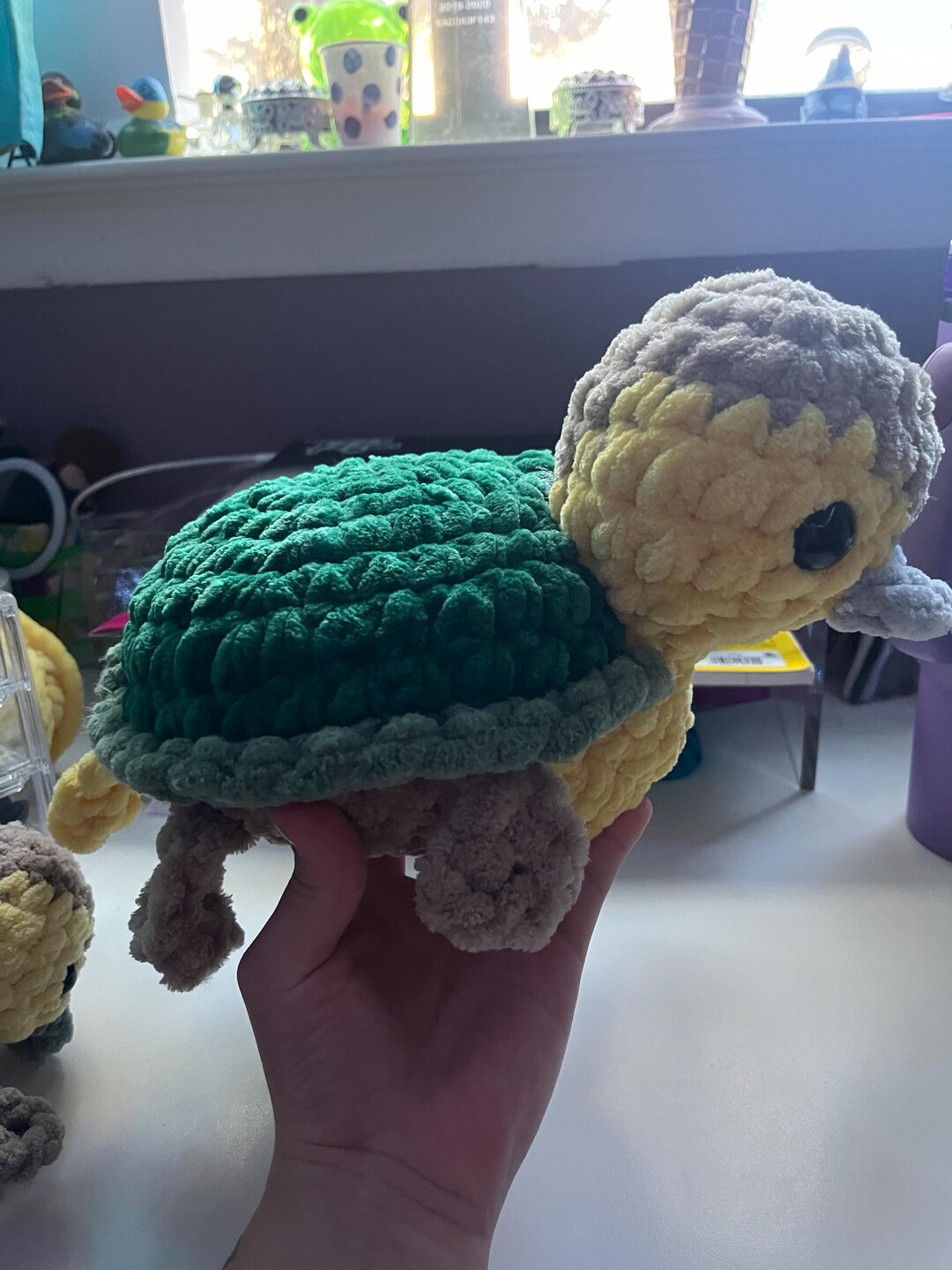MADE TO ORDER: Jumbo Crochet Turtle Duck Plushie - Etsy