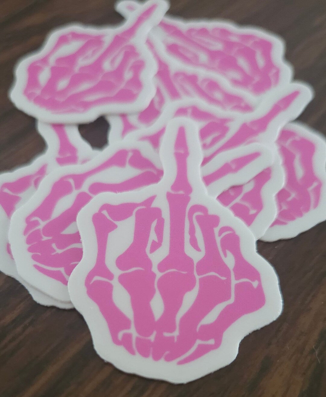 Skeleton Flipping the Bird Sticker - Etsy