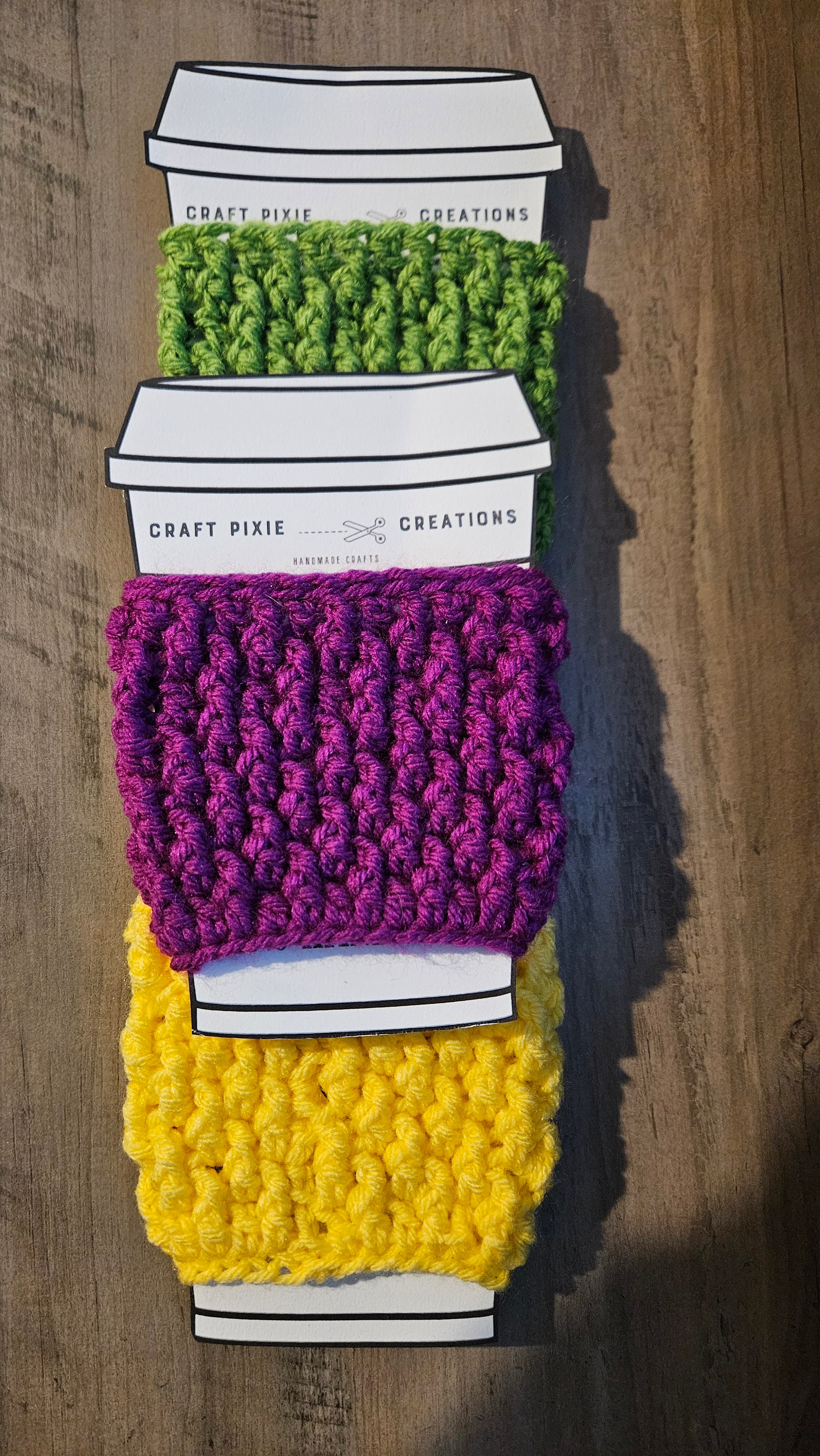 Reusable Cup Sleeve Koozie Cup Cozy Crochet Handmade - Etsy