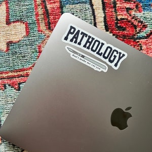 Pathology University Logo Vinyl Sticker - Etsy