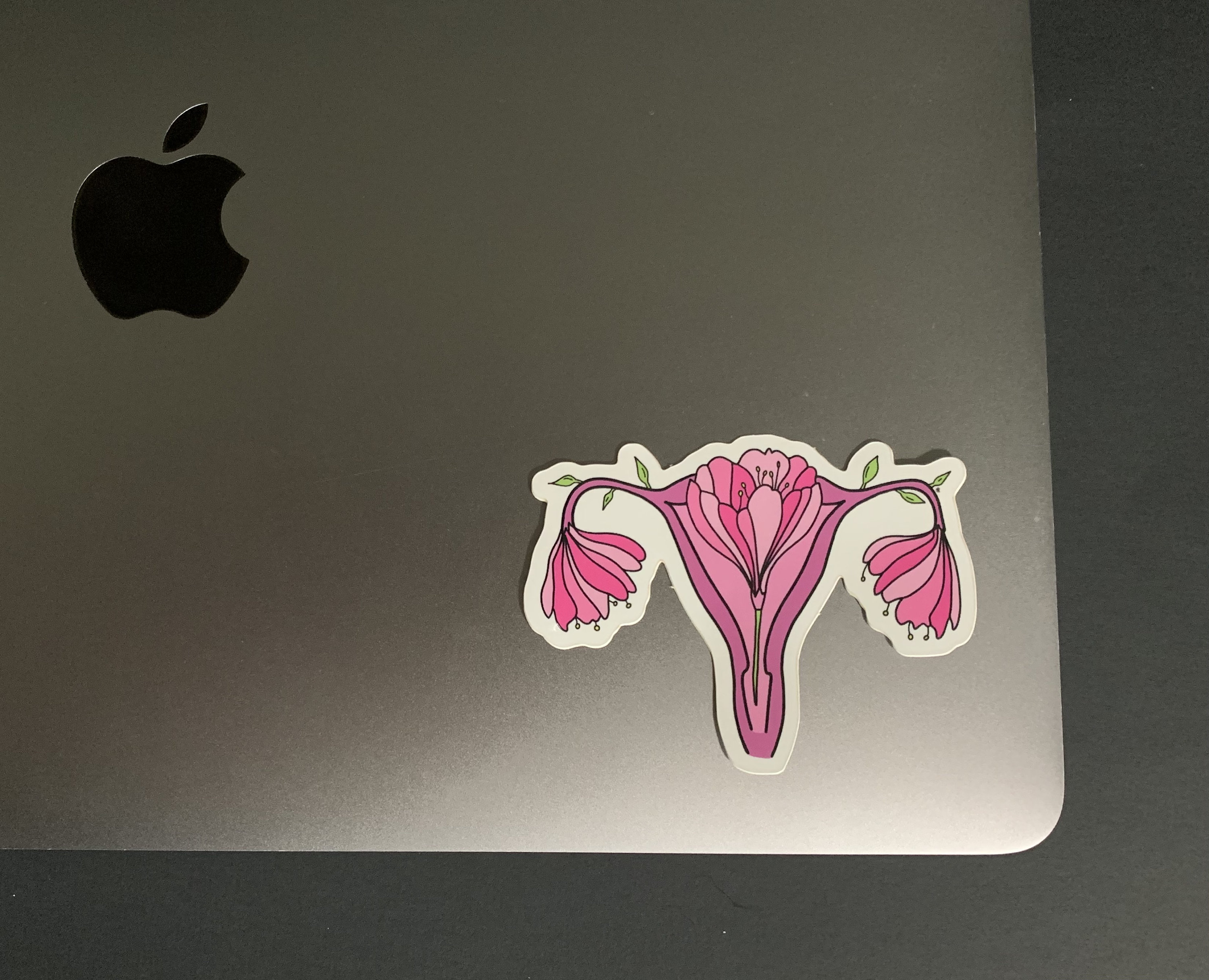 The Cutest Uterus Flower Vinyl Sticker | Etsy