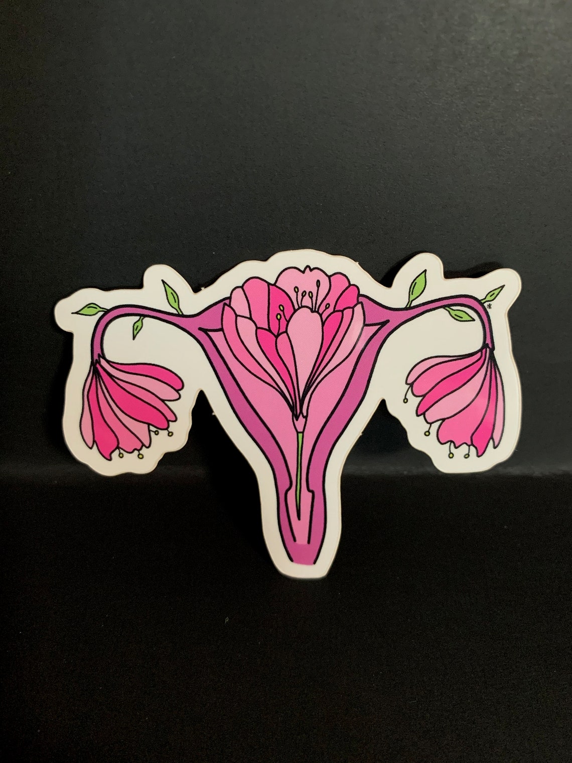 The Cutest Uterus Flower Vinyl Sticker - Etsy