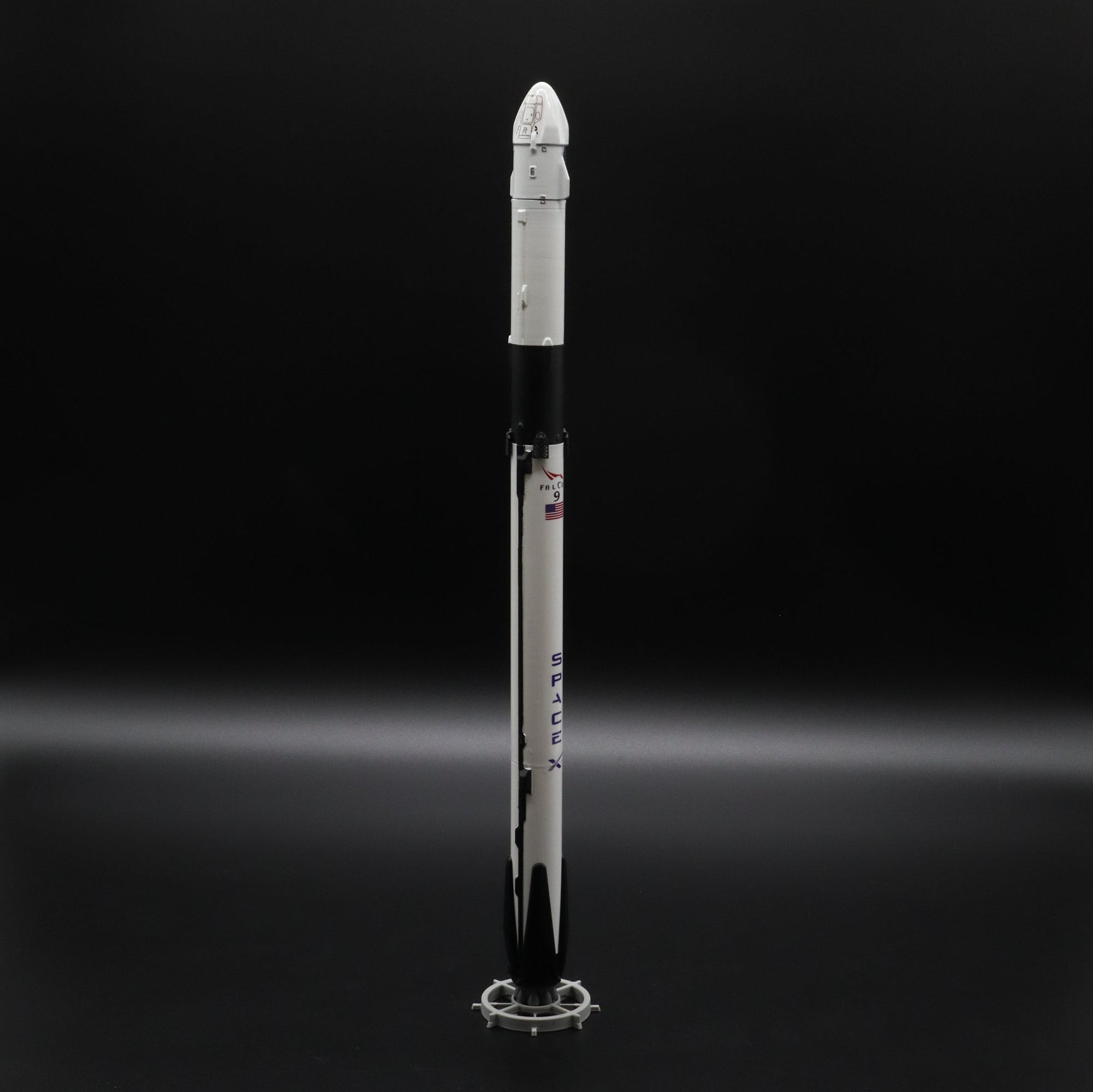 Spacex Falcon 9 1:200 Handcrafted Rocket Scale Model With - Etsy