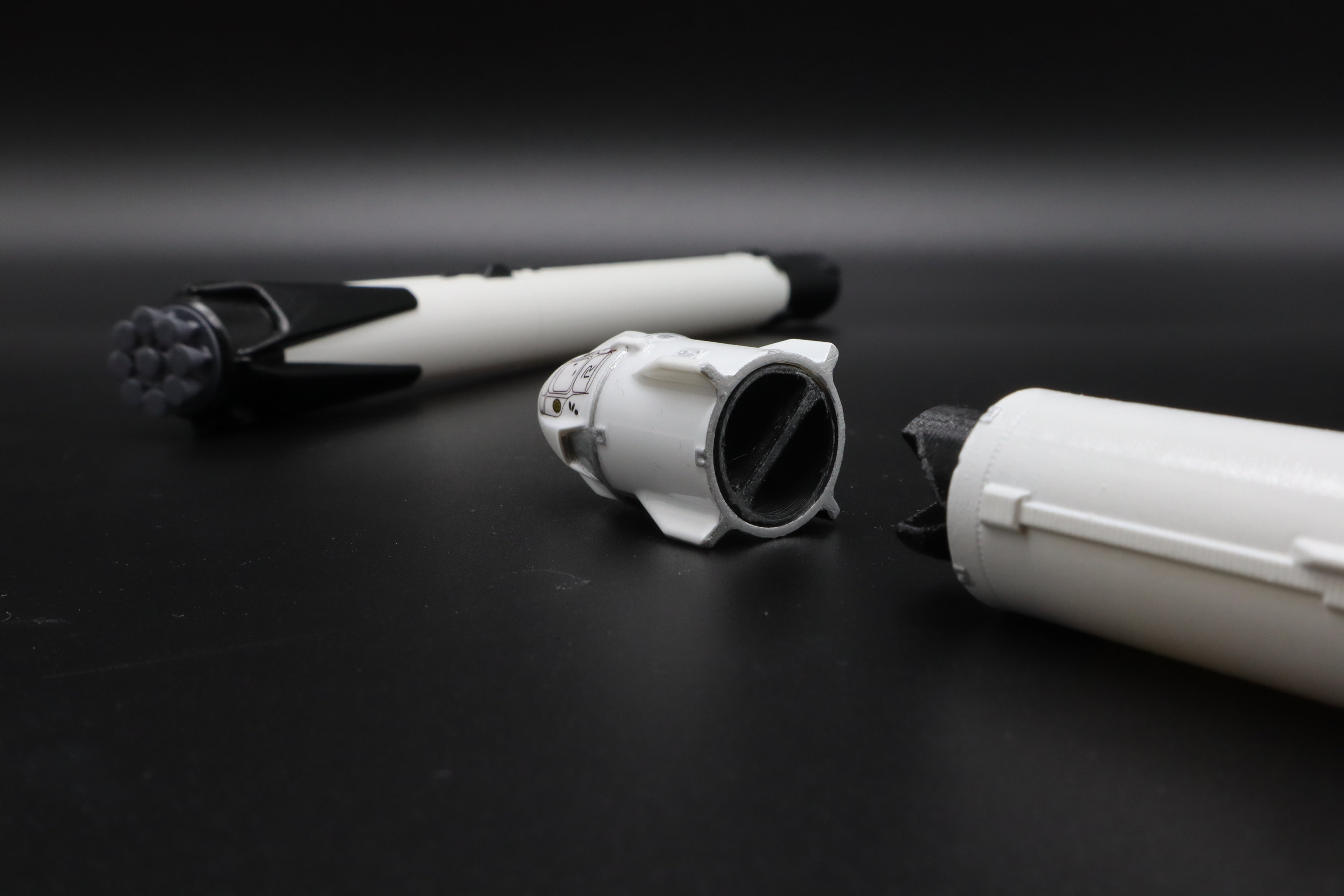 Spacex Falcon 9 1:200 Handcrafted Rocket Scale Model With Crew Dragon ...