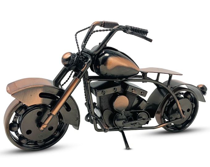 Custom Handmade Miniature Motorcycle Eco-friendly Home Decor Unique ...
