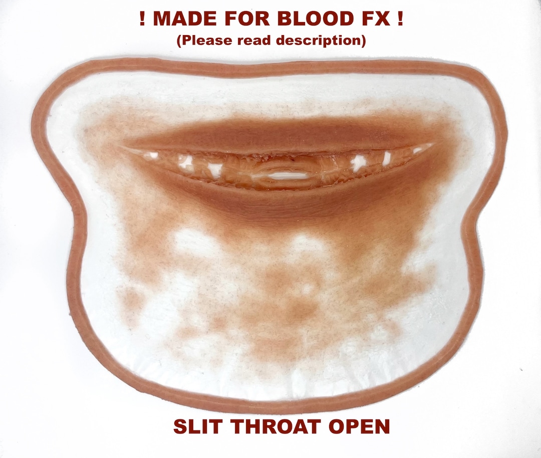 Slit Throat Prosthetic Open / BLOOD FX / Neck Laceration / Practical ...