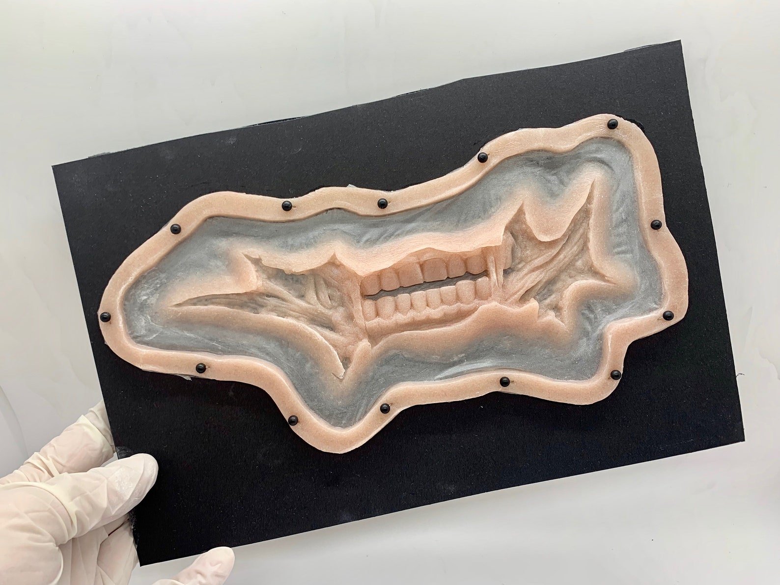 Zombie Mouth Prosthetic / Face Injury / Trauma Makeup / - Etsy