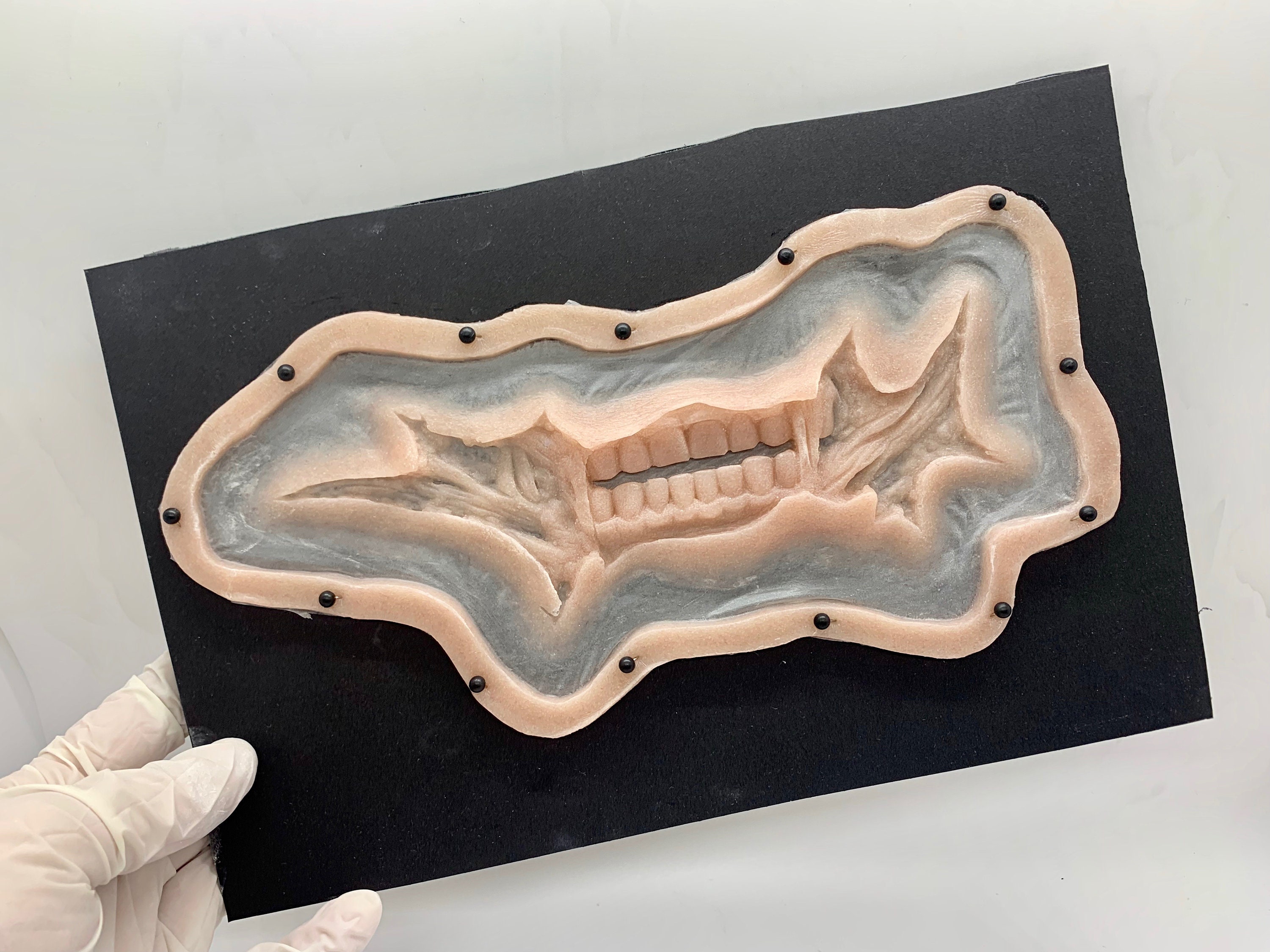 Zombie Mouth Prosthetic / Face Injury / Trauma Makeup / - Etsy