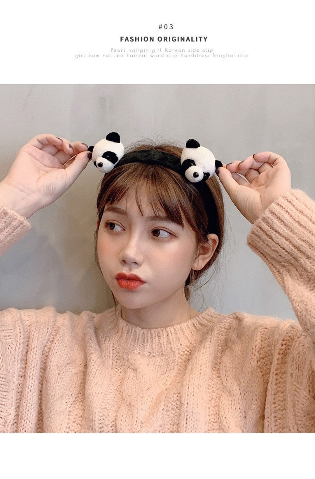 Panda Hair Band - Etsy
