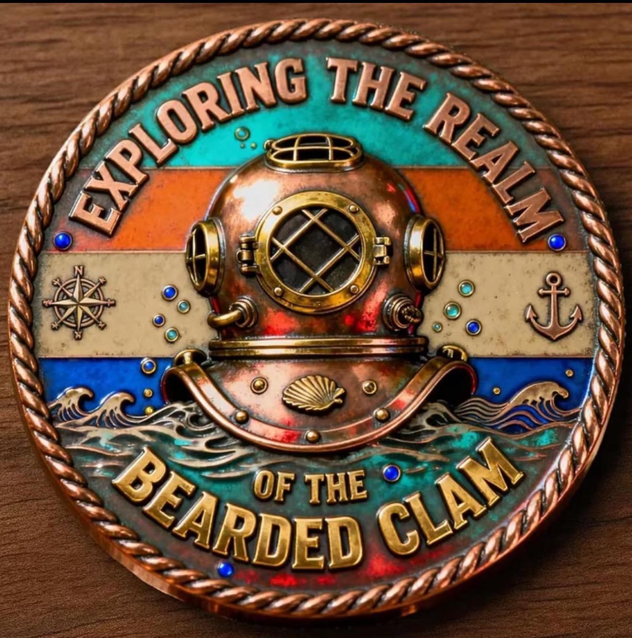 The Bearded Clam Muff Diver Challenge Coin - Challenge Coin - Free ...