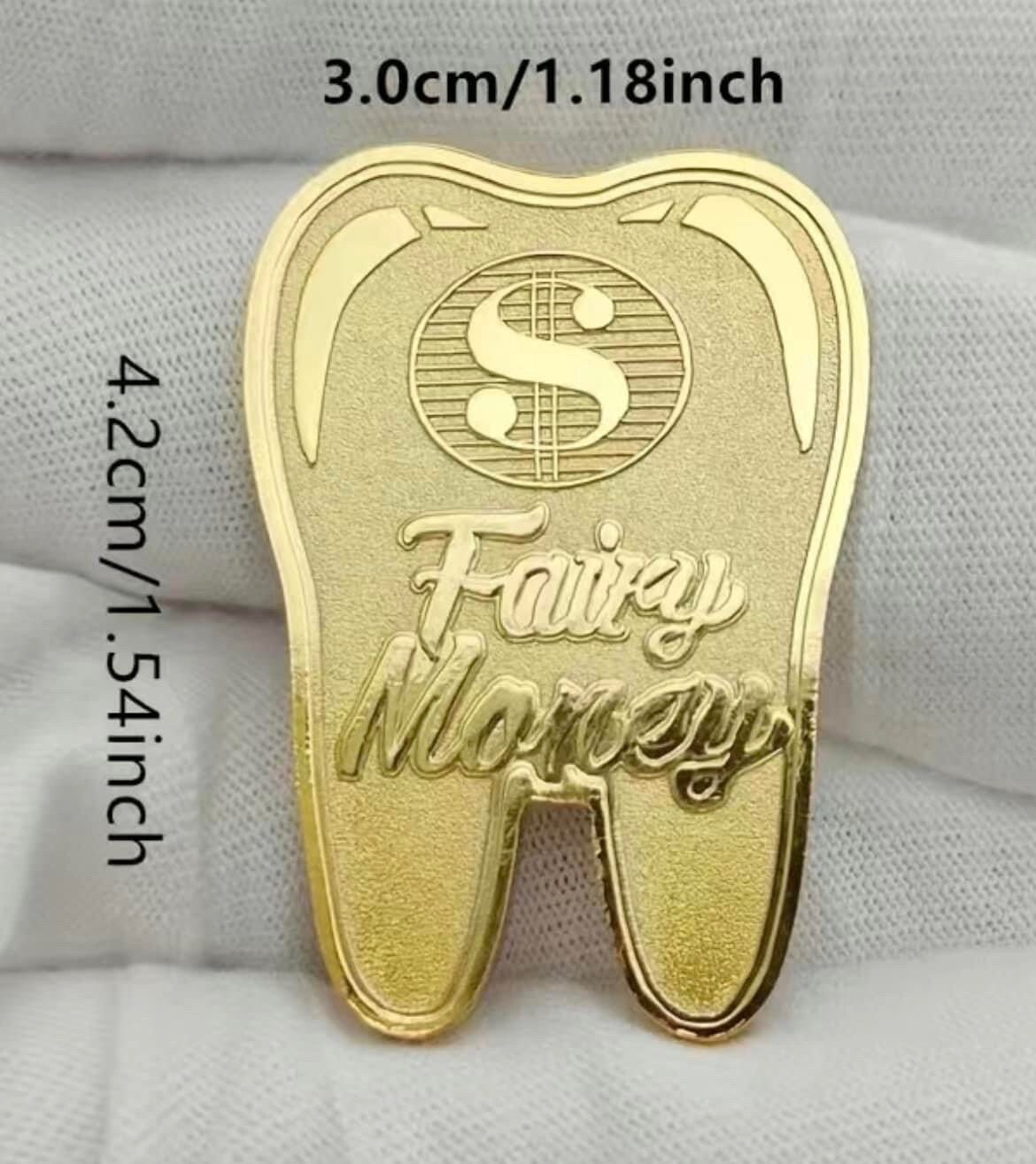 Tooth Fairy Money Ingot - Changing Teeth Golden Coin, Children's Gift ...
