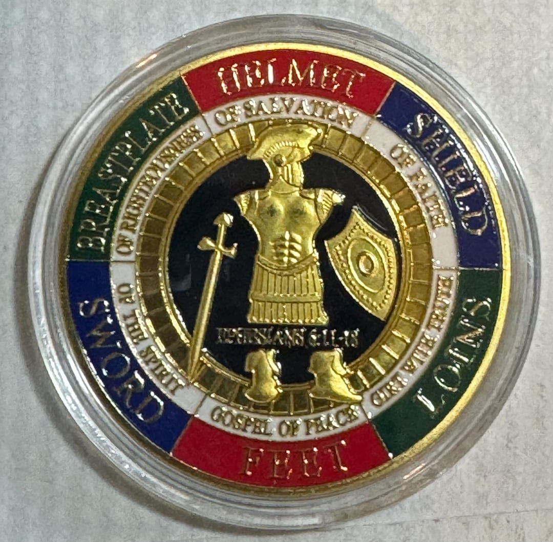 Armor of God Challenge Coin - Carry in Your Pocket Everywhere - Receive ...