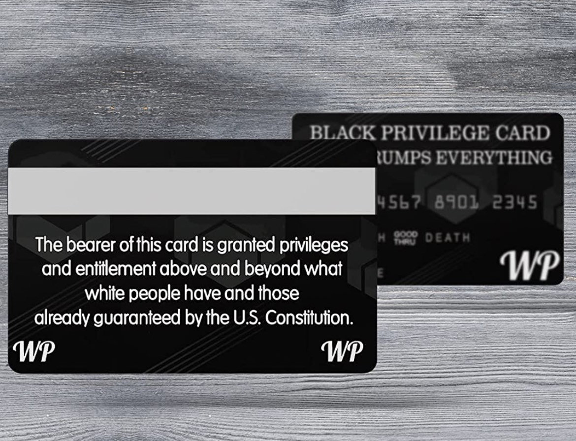 Black Privilege Card Two 2 Card Deal Trumps Everything - Etsy