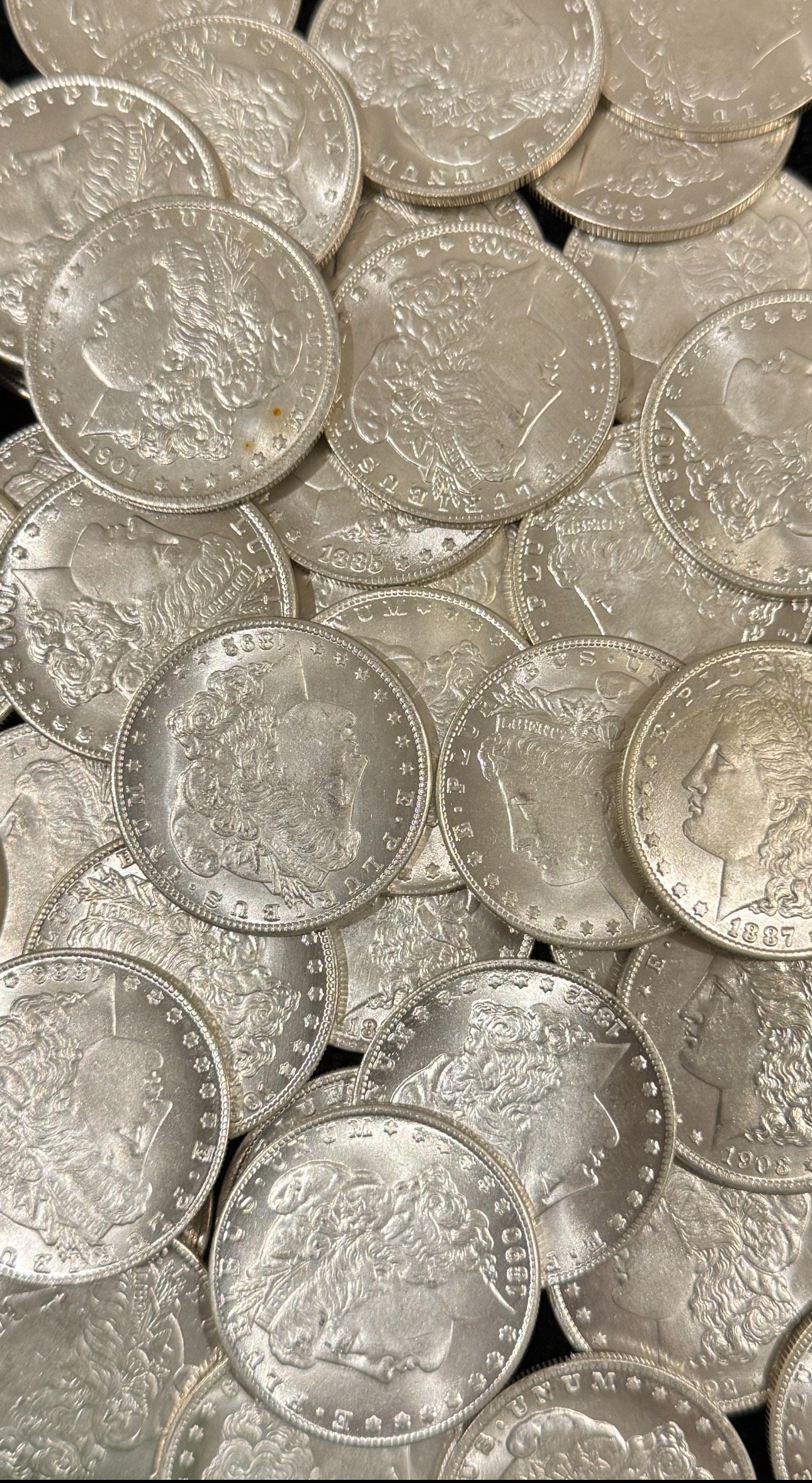 Morgan Dollar Coins - Lots of 5, 10, 50 Perfect Replica Coins for ...