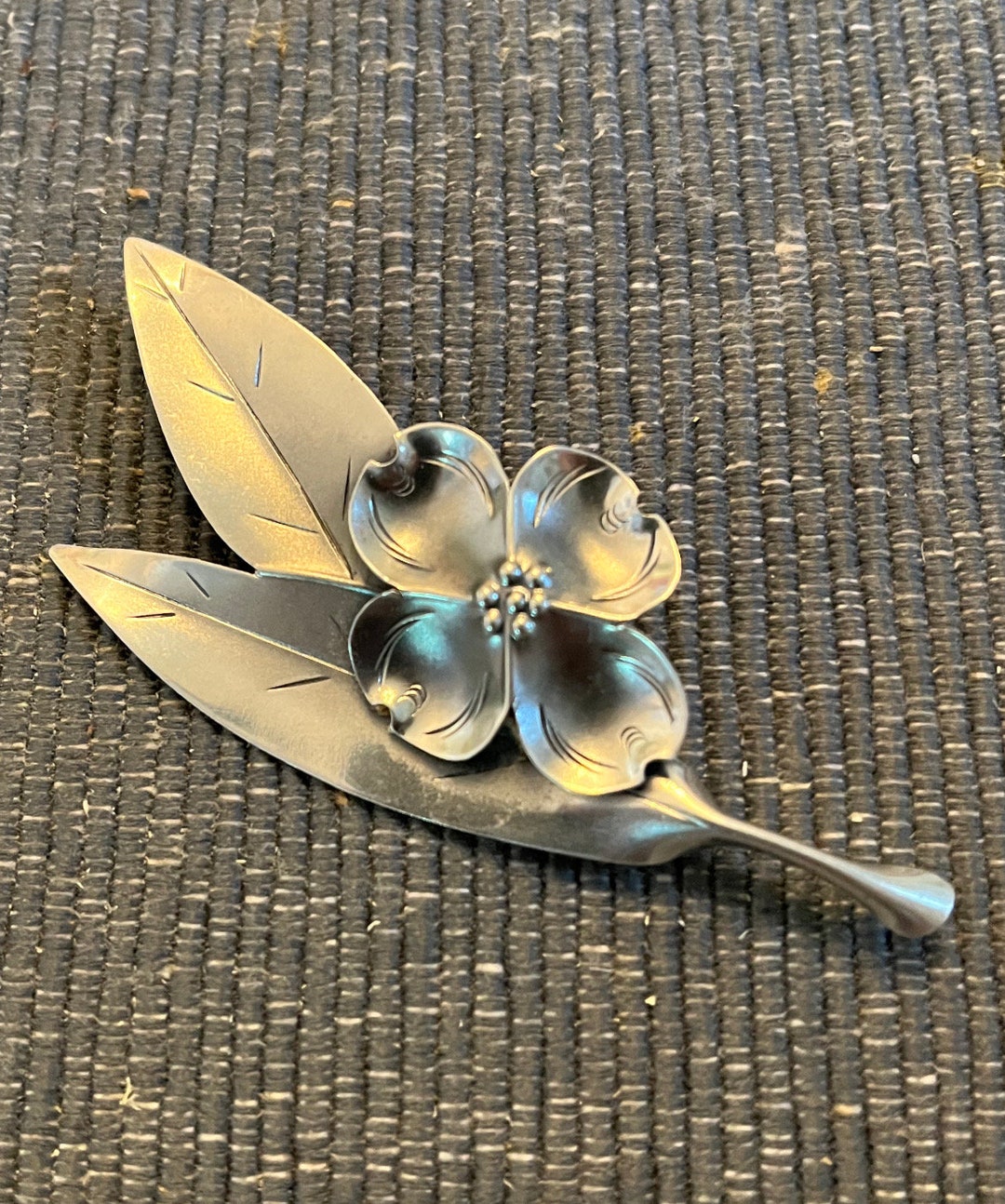 Antique / Vintage Stuart Nye Dogwood Spray Pin - .925 Sterling Silver ...