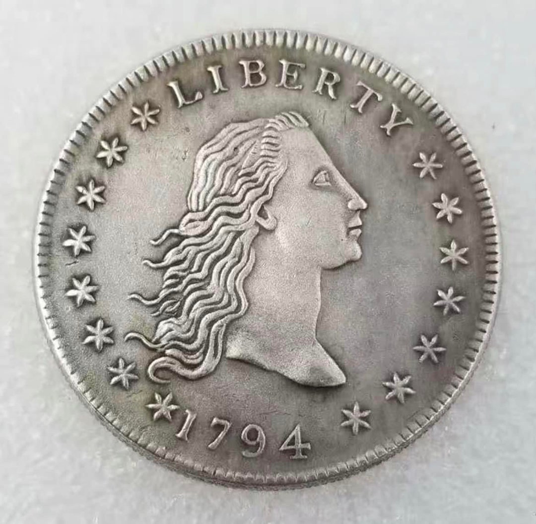 1794 Flowing Hair Dollar Silvery Coin - VERY RARE - 1 or 2 Coin Deal ...