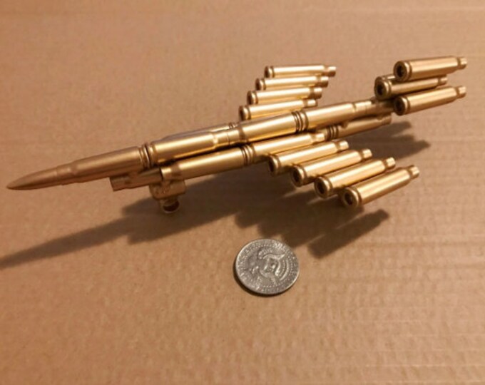 Bullet Casing Fighter Jet REALLY COOL 9 1/4 Inches Long and Made From ...