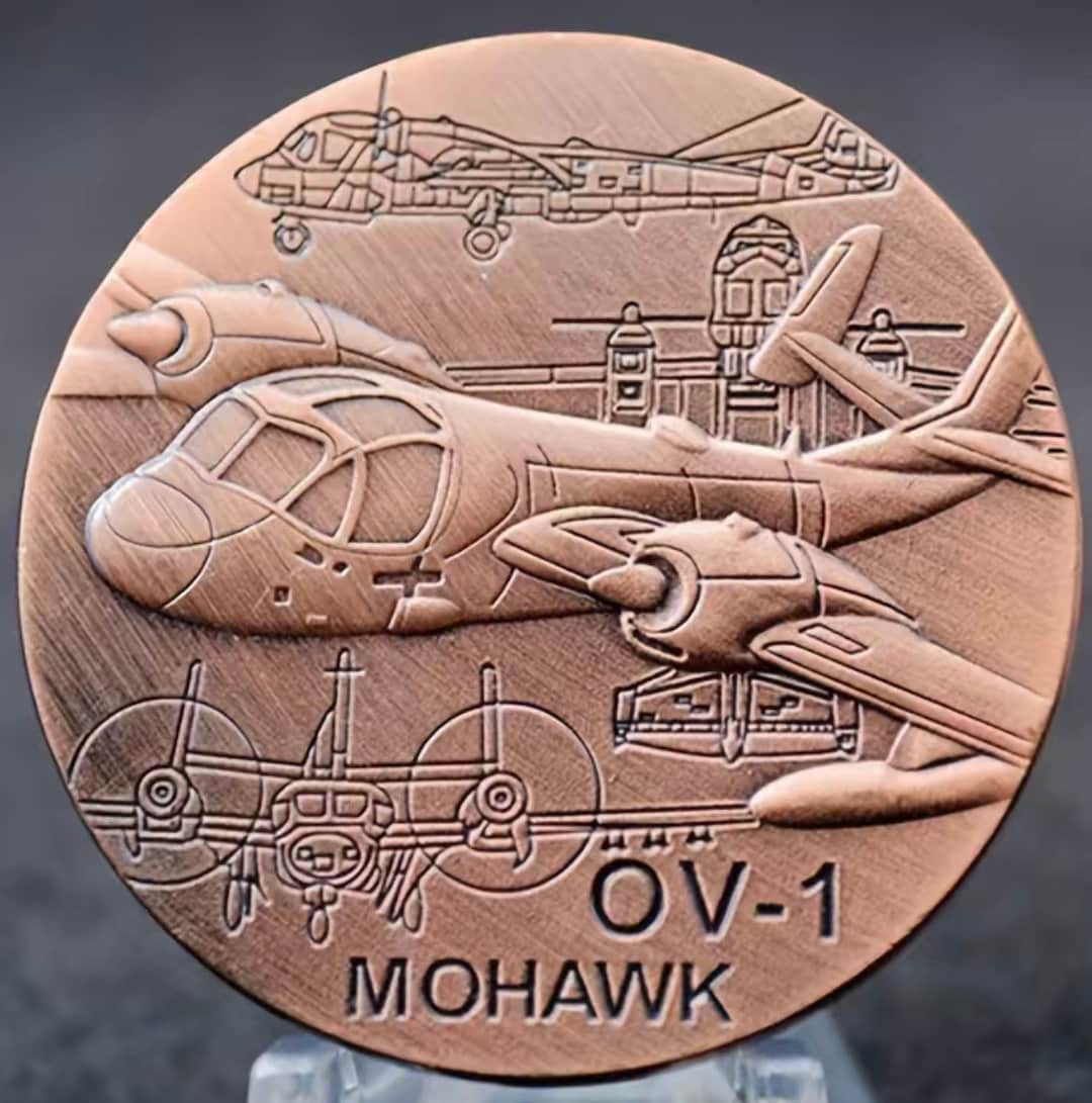 Mohawk Plane US Army - OV-1 - Embossed Commemorative Medal - Free ...