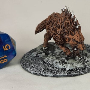 Dire Wolf I, Dnd Miniature Painted for Dungeons and Dragons. - Etsy