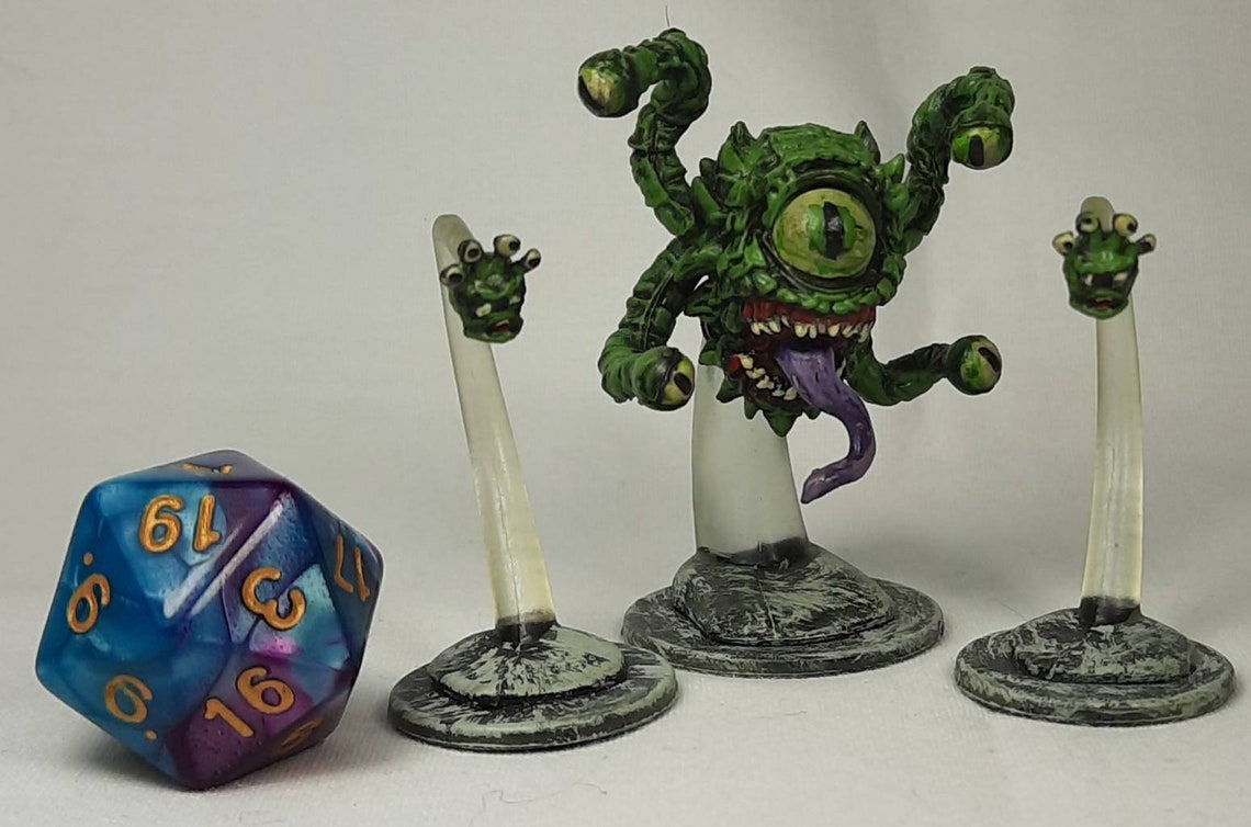 Gazer and Specator Dnd Miniatures Fully Painted for Dungeons and ...