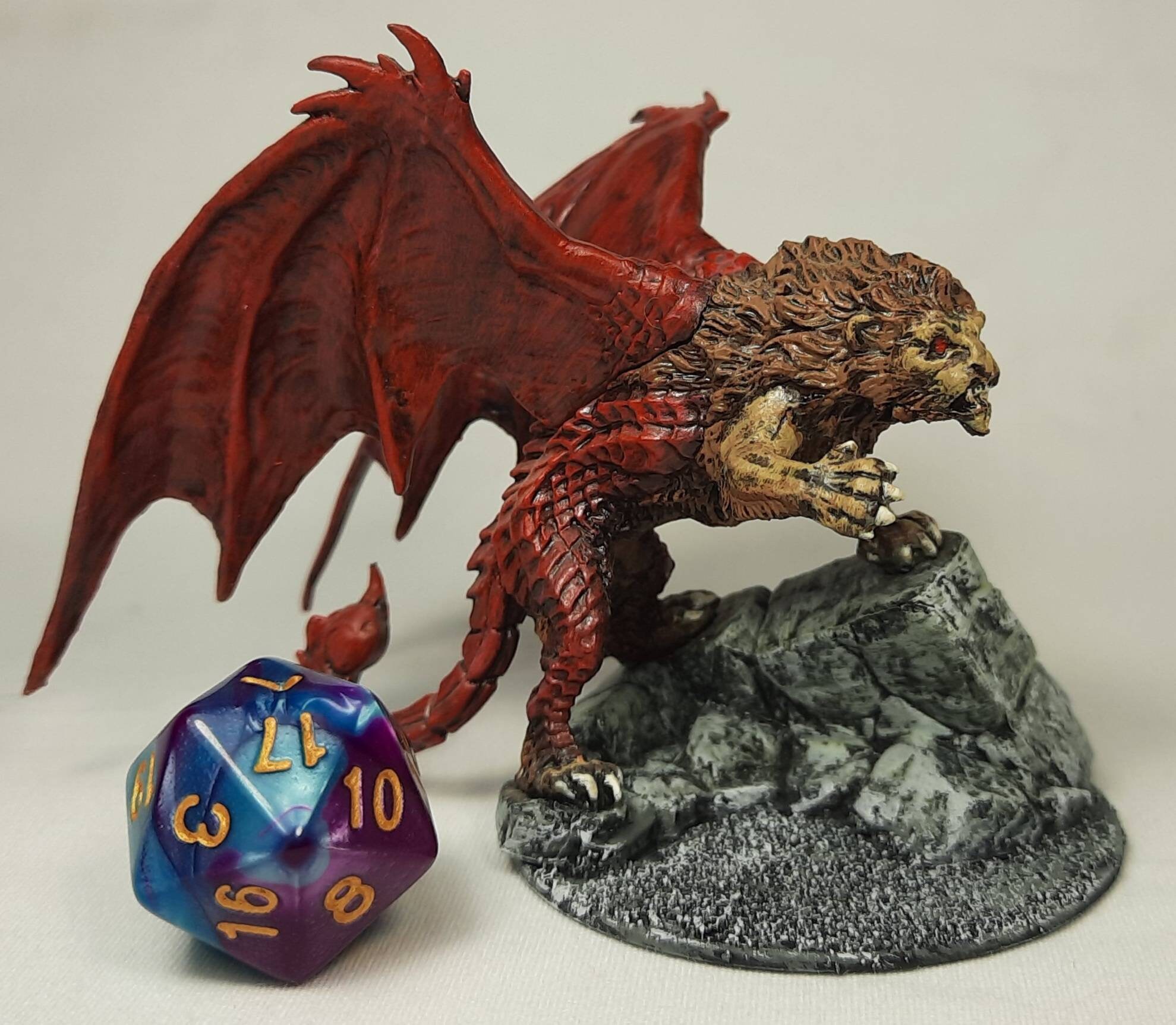 Manticore Dnd Miniature Painted for Dungeons and Dragons. - Etsy