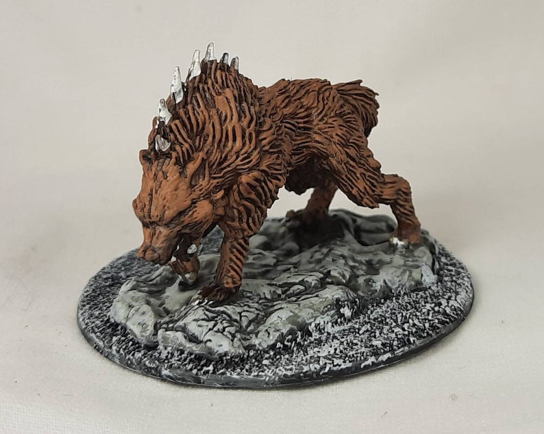 Dire Wolf I Dnd Miniature Painted for Dungeons and Dragons. - Etsy