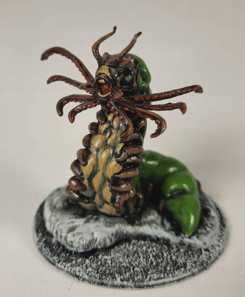 Carrion Crawler Dnd Miniature Painted for Dungeons and | Etsy