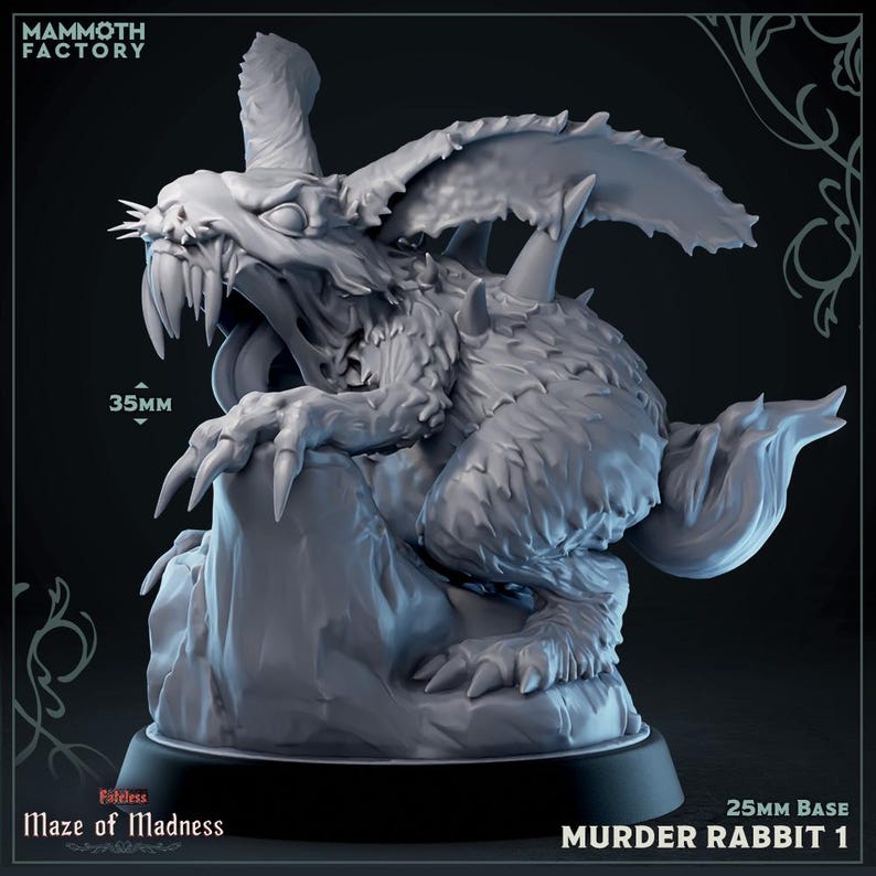Murder Rabbits - Mammoth Factory - Maze of Madness - Etsy