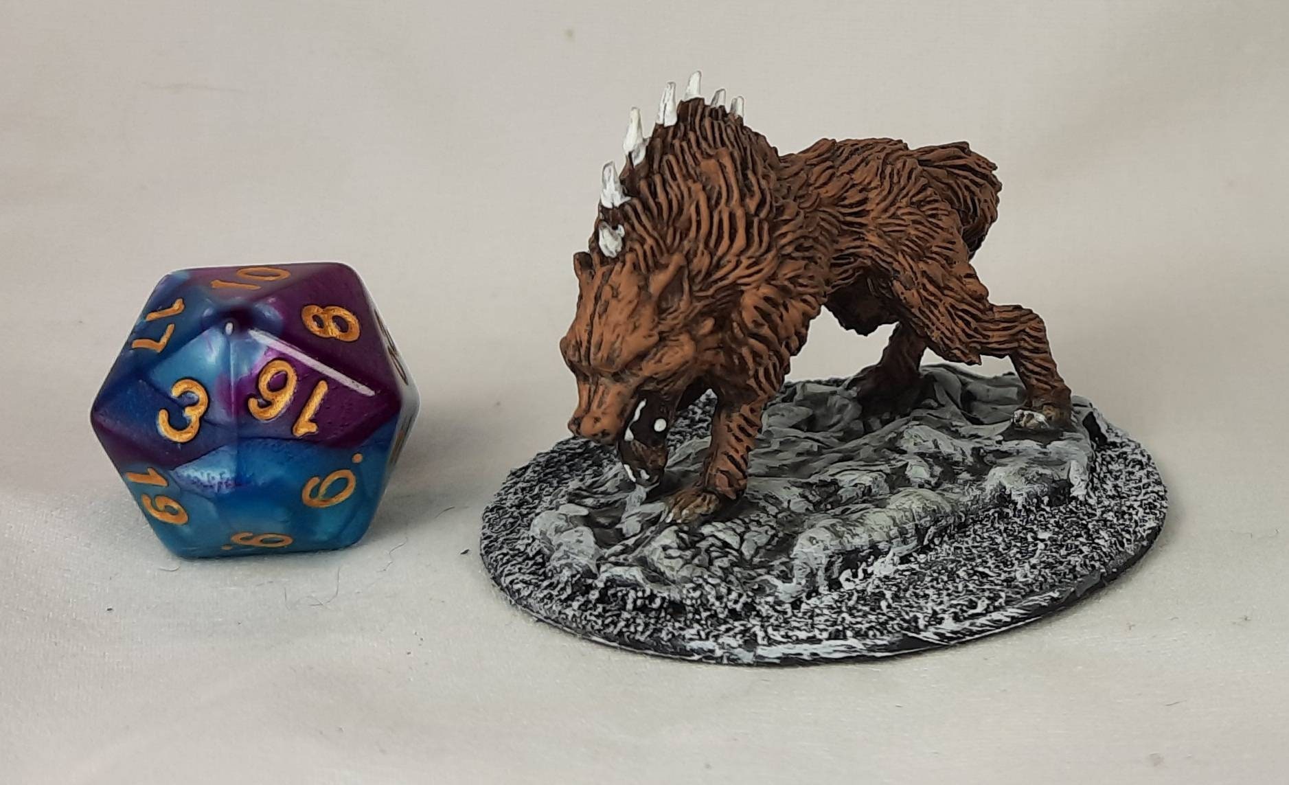 Dire Wolf II Dnd Miniature Painted for Dungeons and Dragons. - Etsy